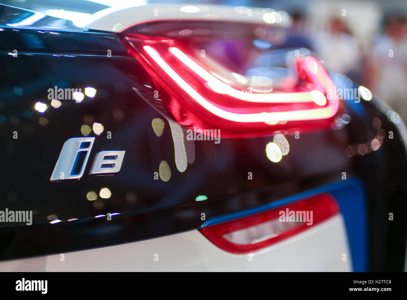 The BMW plug-in hybrid sport car, i8 showcase at BMW and mini cooper ...