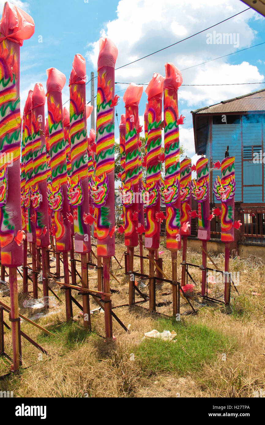 Big chinese joss stick in a row for offering ceremony Stock Photo - Alamy