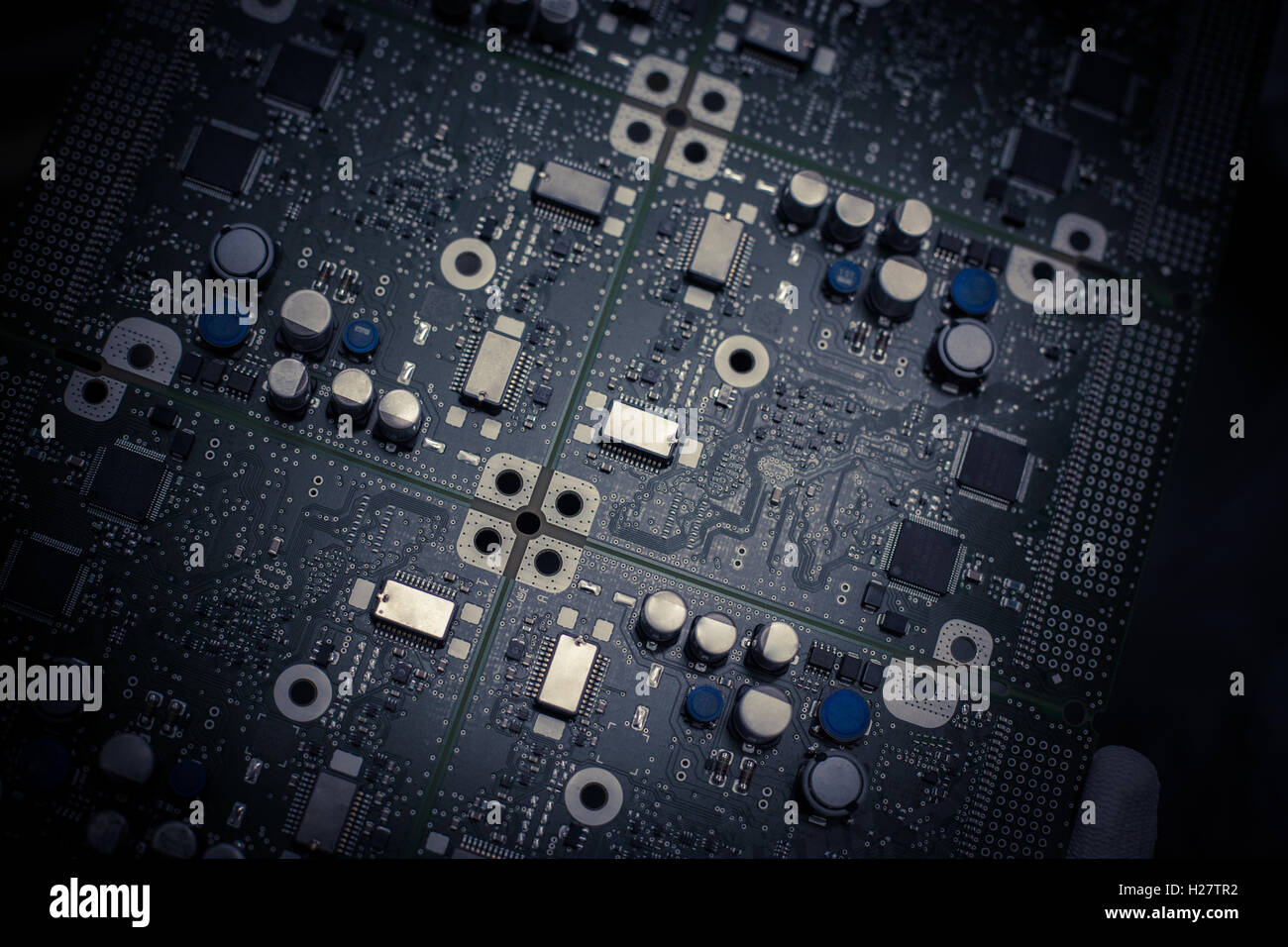 Color image of an electronic circuit board Stock Photo - Alamy