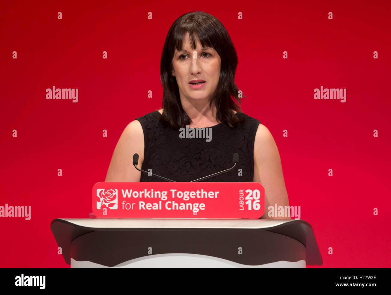 Rachel Reeves MP leads a tribute to Jo Cox during the Labour Autumn ...