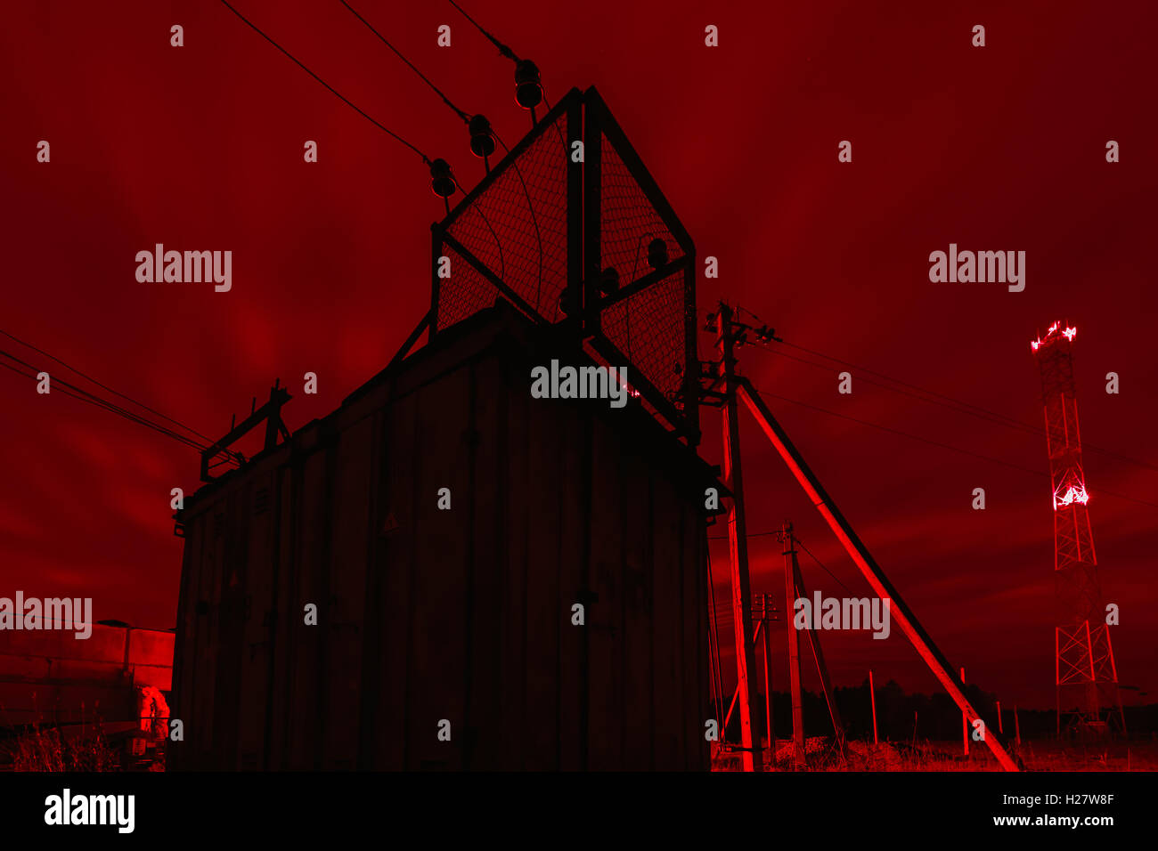 electrical transformer station Stock Photo - Alamy