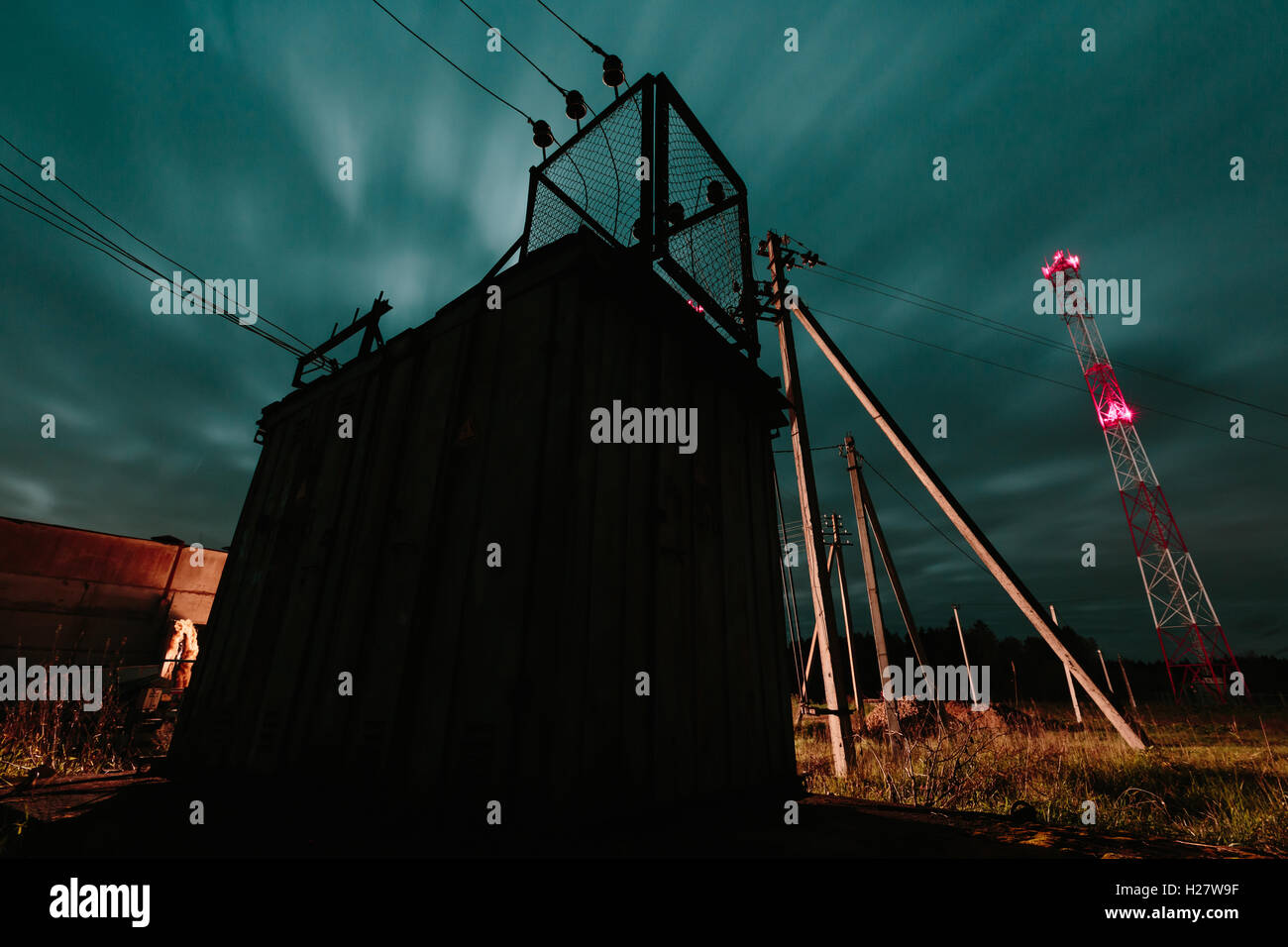 electrical transformer station Stock Photo - Alamy