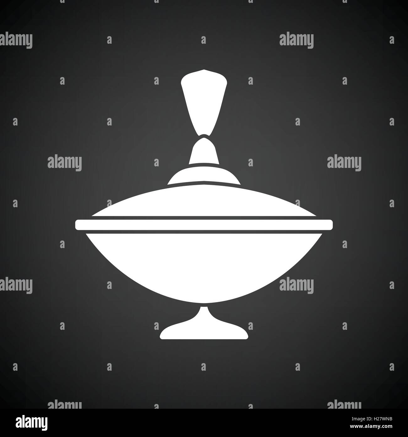 Peg-Top ico. Black background with white. Vector illustration Stock ...