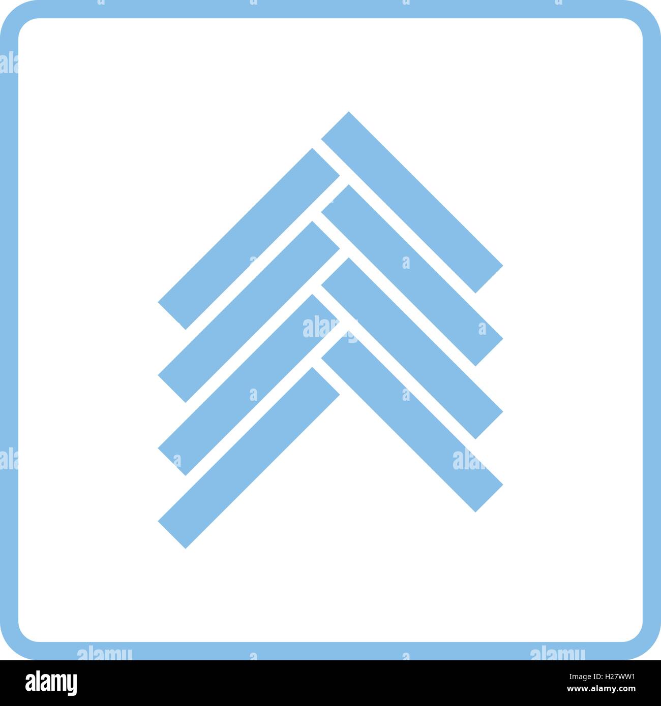 Parquet icon. Blue frame design. Vector illustration Stock Vector Image ...