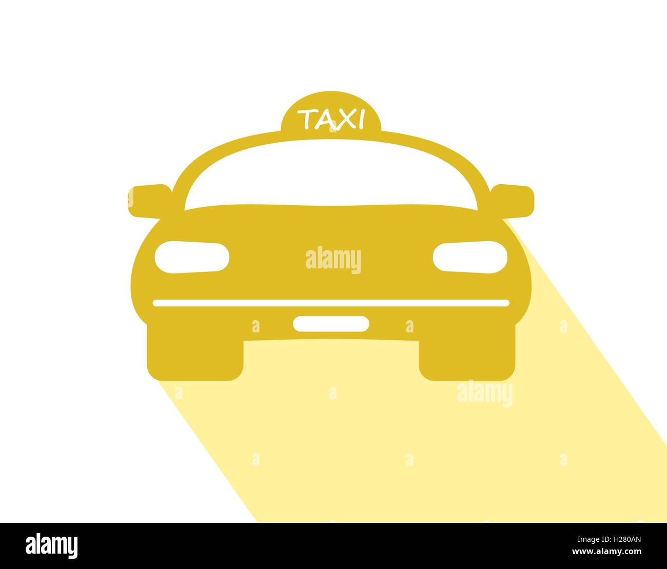 Flat design of Taxi car Vector Illustration Stock Vector Image & Art ...