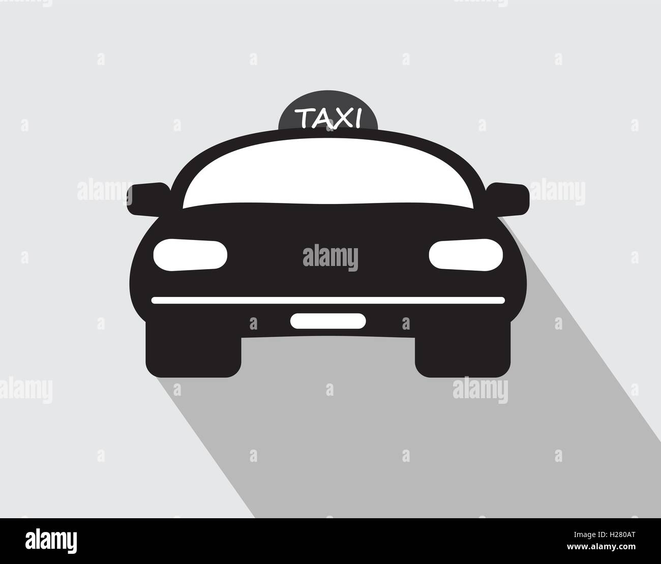 Flat design of Taxi car Vector Illustration Stock Vector Image & Art ...