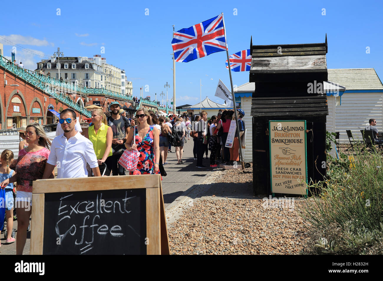 Brighton Seafront Fish And Chips Stock Photos & Brighton Seafront Fish ...