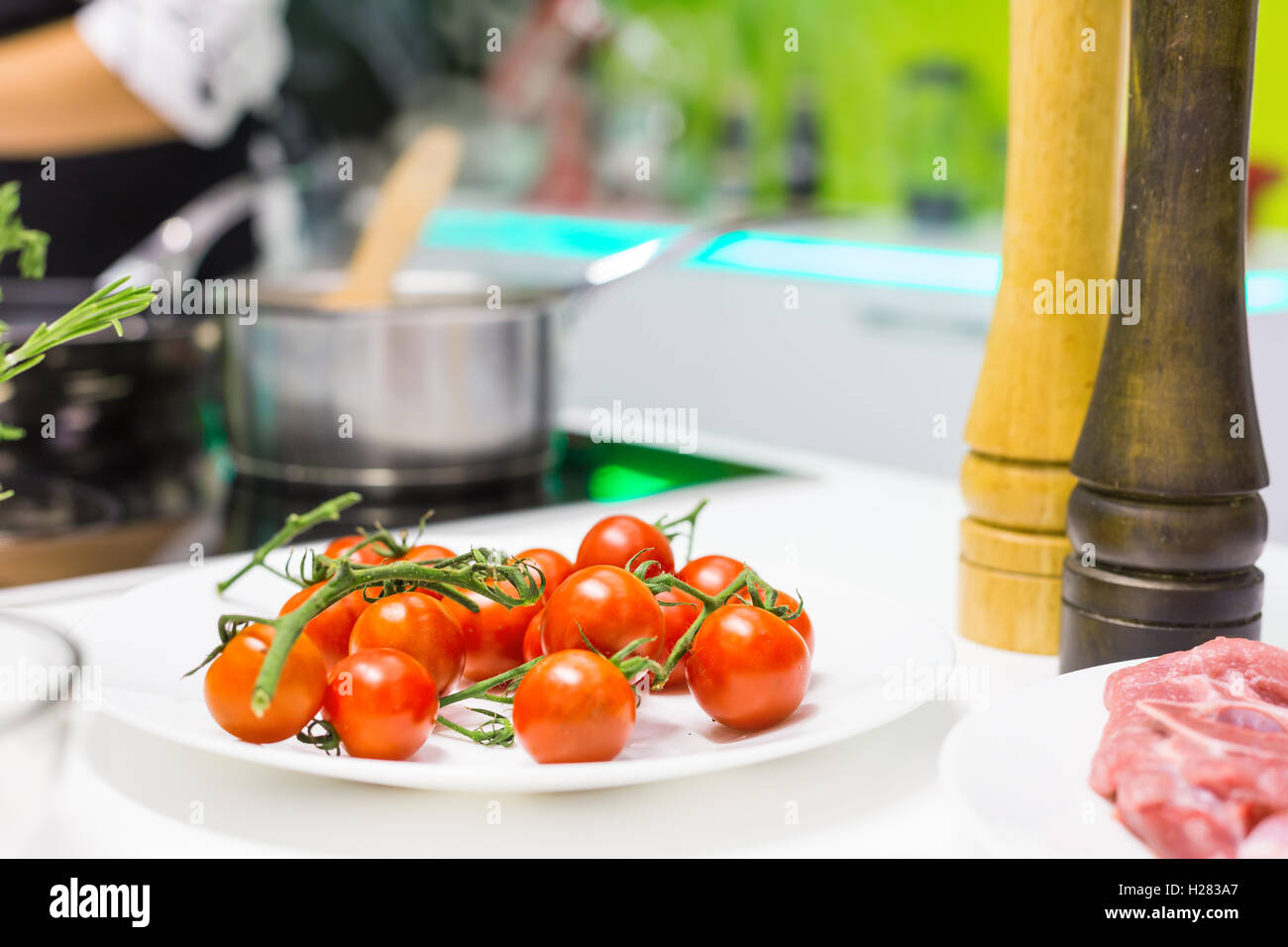 Products on the table Stock Photo - Alamy
