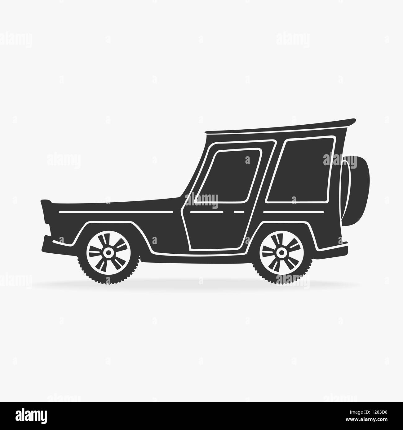 Vector Symbol Cross Car Stock Vector Image & Art - Alamy