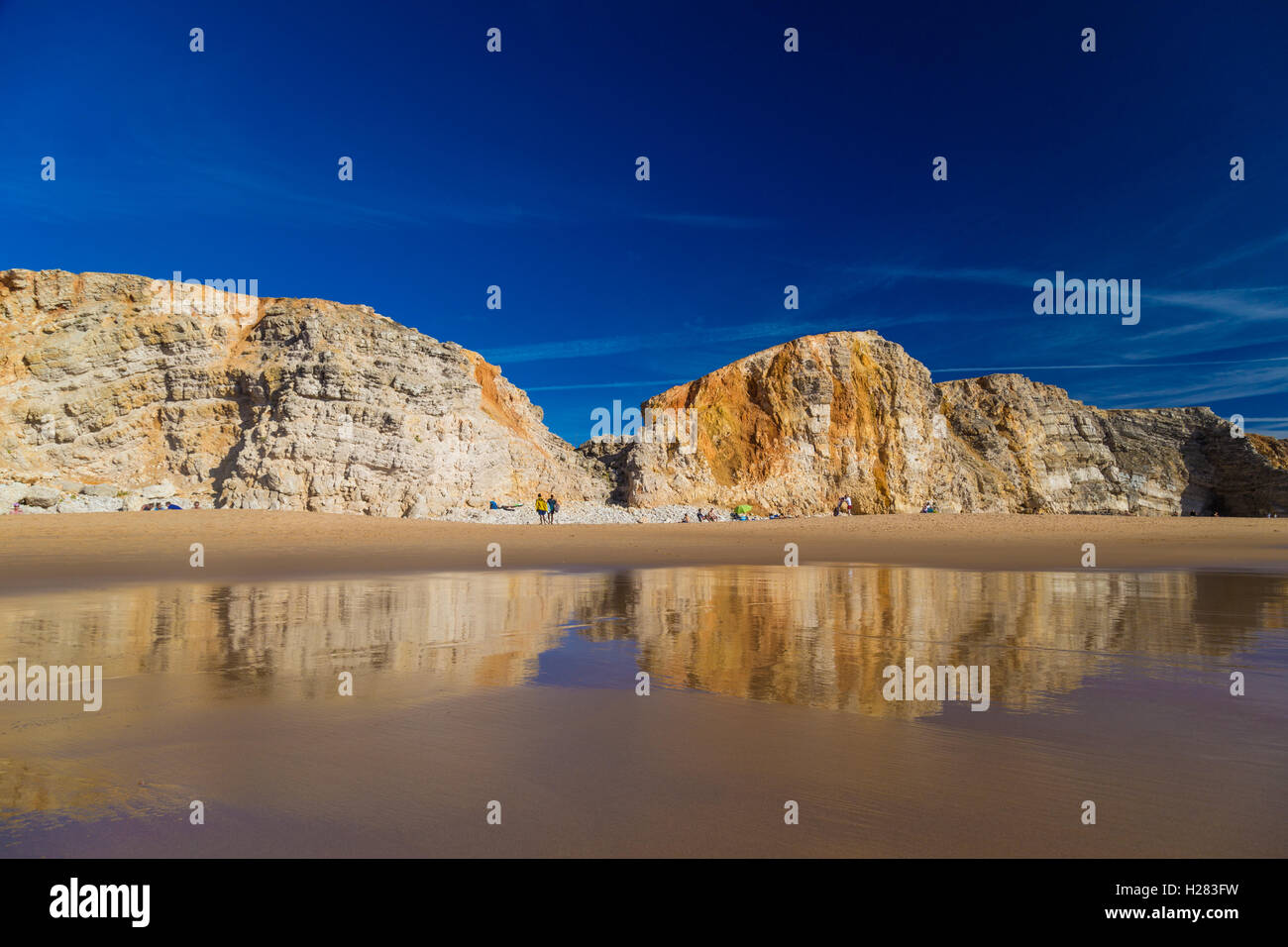 Praia Do Tonel, small isolated beach in Alentejo region, Sagres ...