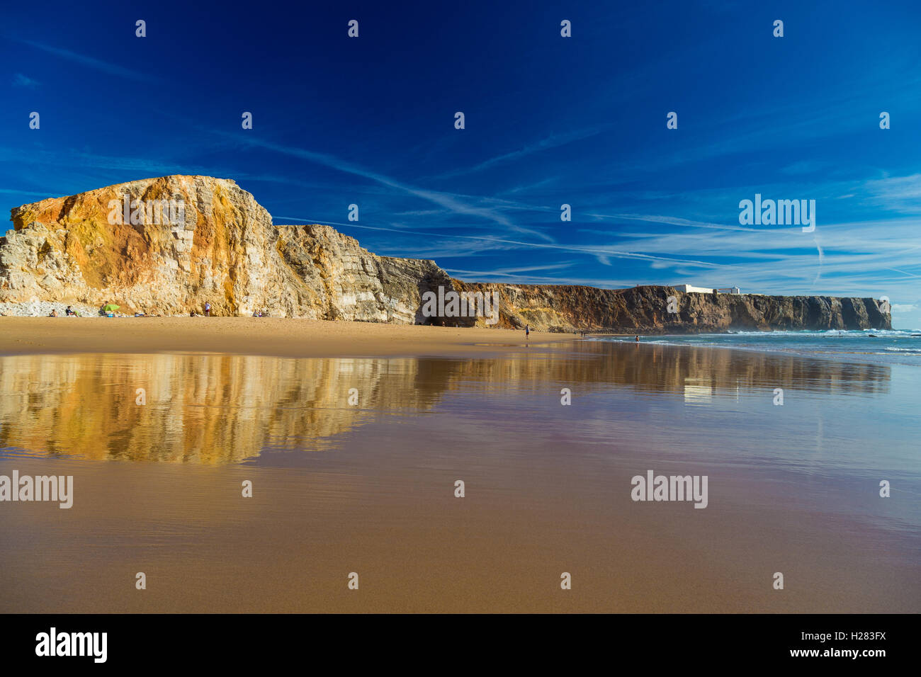 Praia Do Tonel, small isolated beach in Alentejo region, Sagres ...