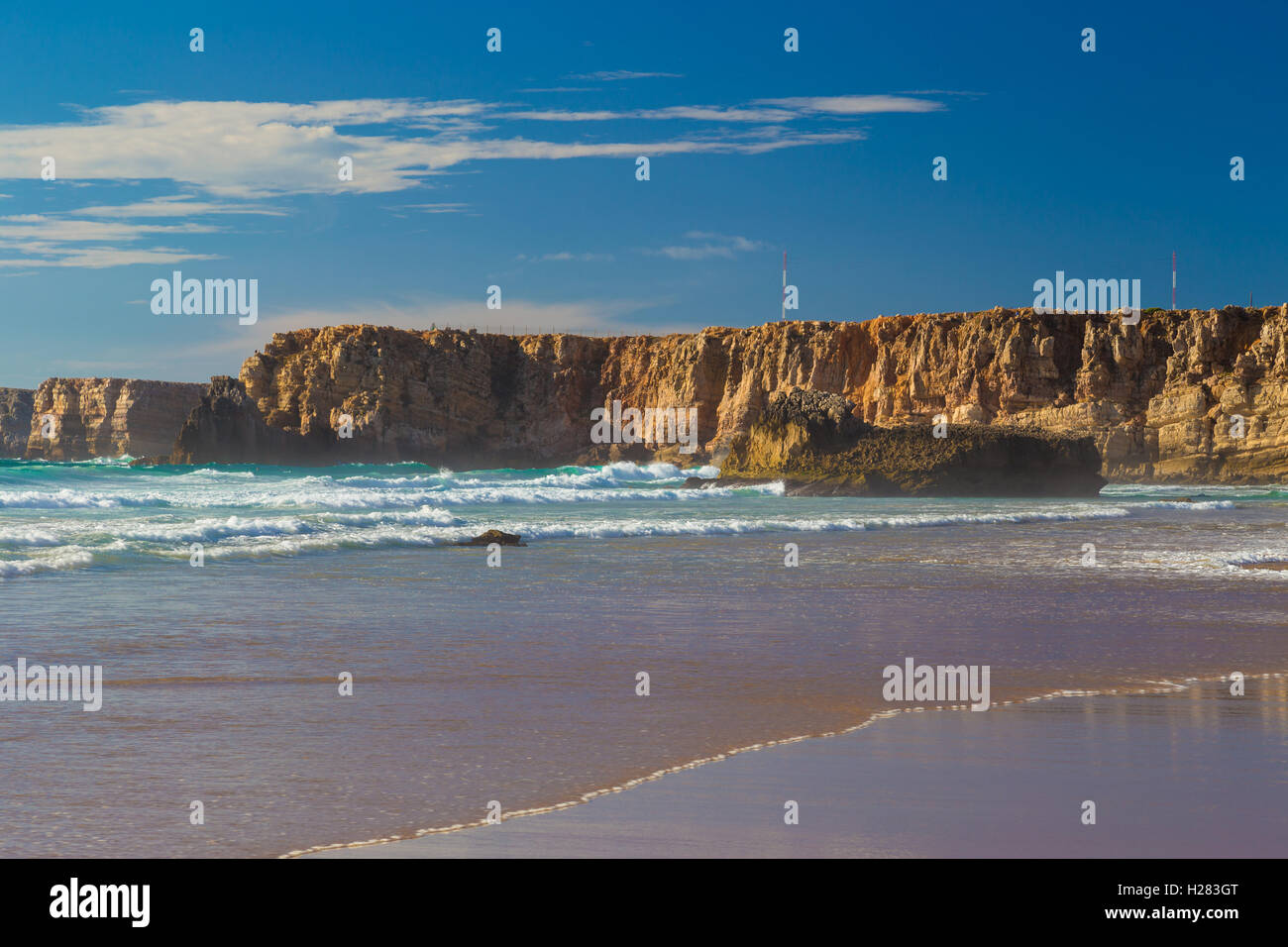 Rock beach praia do tonel in sagres hi-res stock photography and images ...