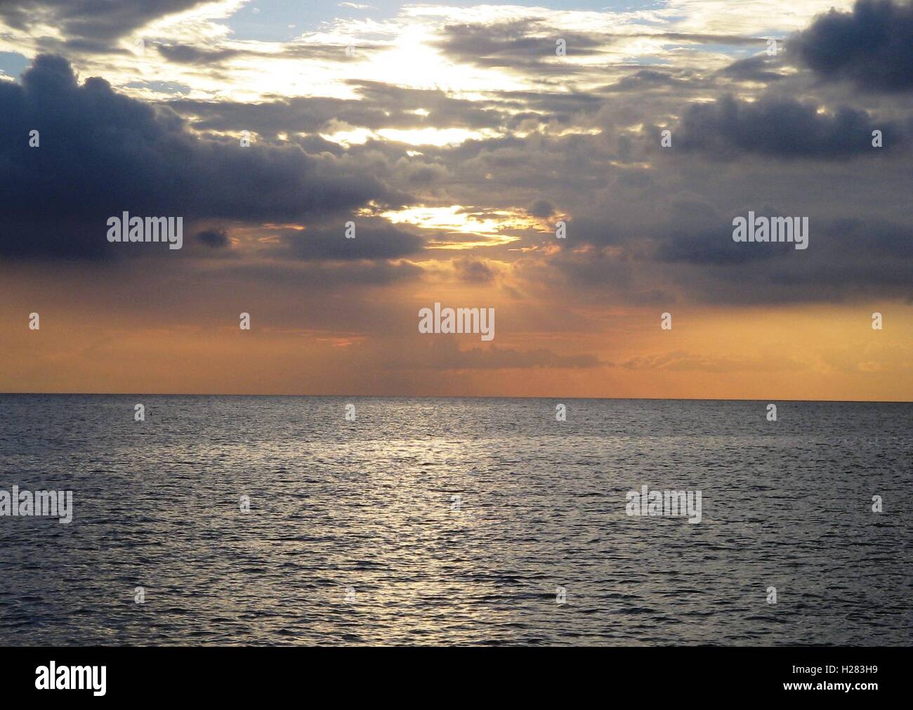 Araya Peninsula, Sucre State, Venezuela. Sunset Stock Photo - Alamy