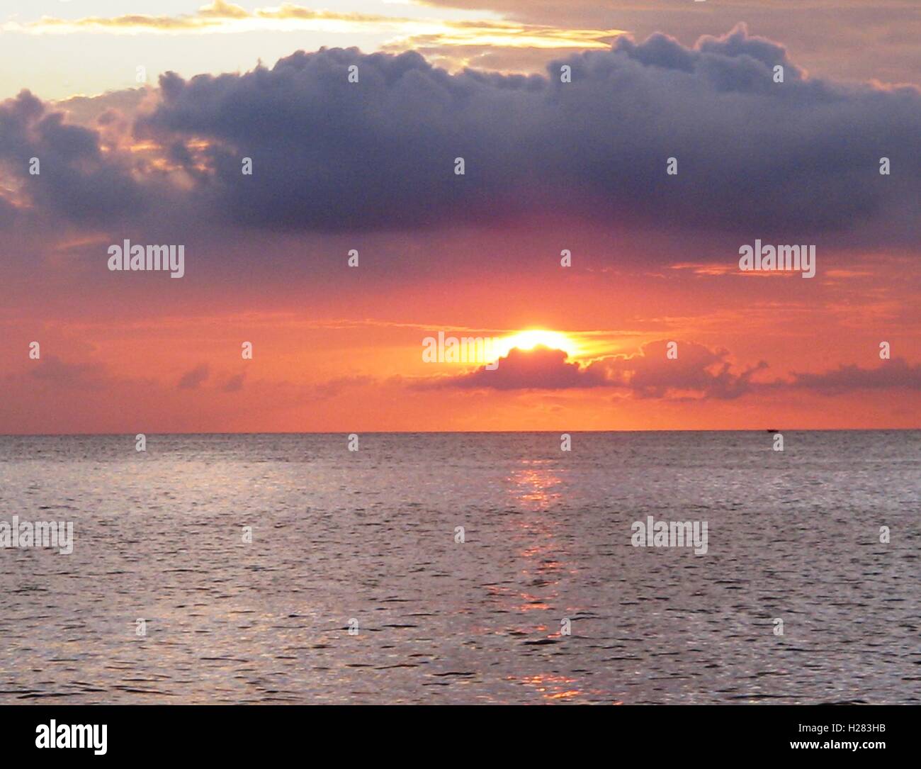 Araya Peninsula, Sucre State, Venezuela. Sunset Stock Photo - Alamy