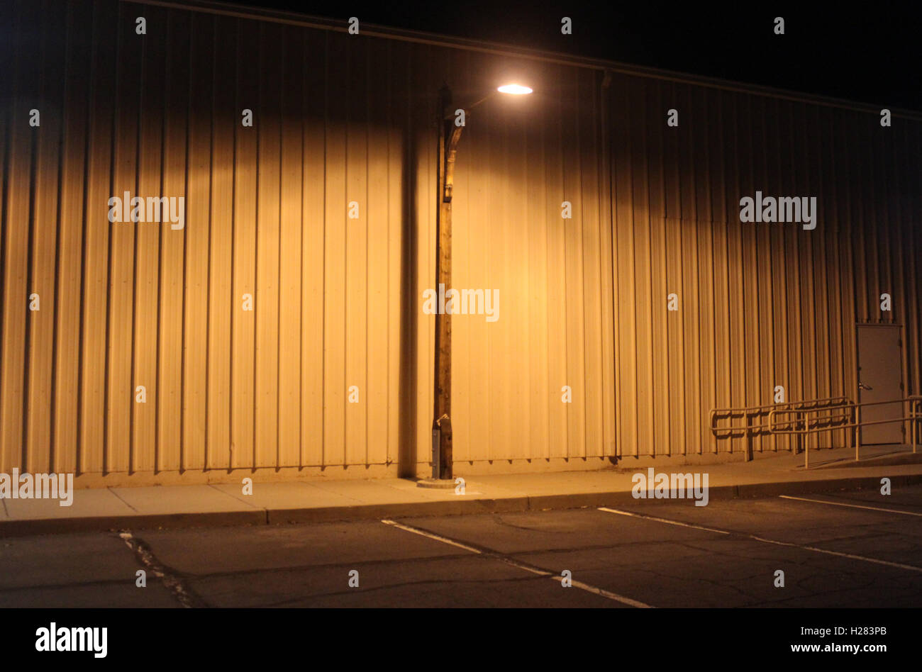 an eerie street lamp Stock Photo - Alamy