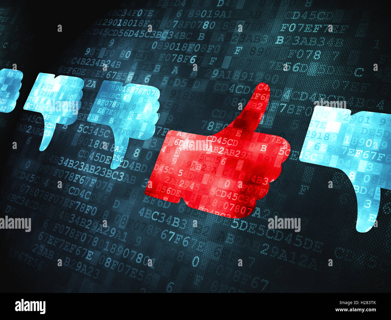 Thumb up down hi-res stock photography and images - Alamy