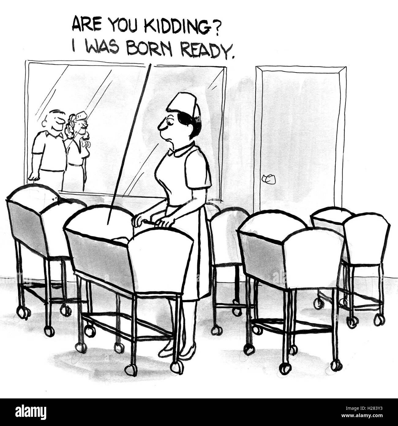 Nurse ready Black and White Stock Photos & Images - Alamy