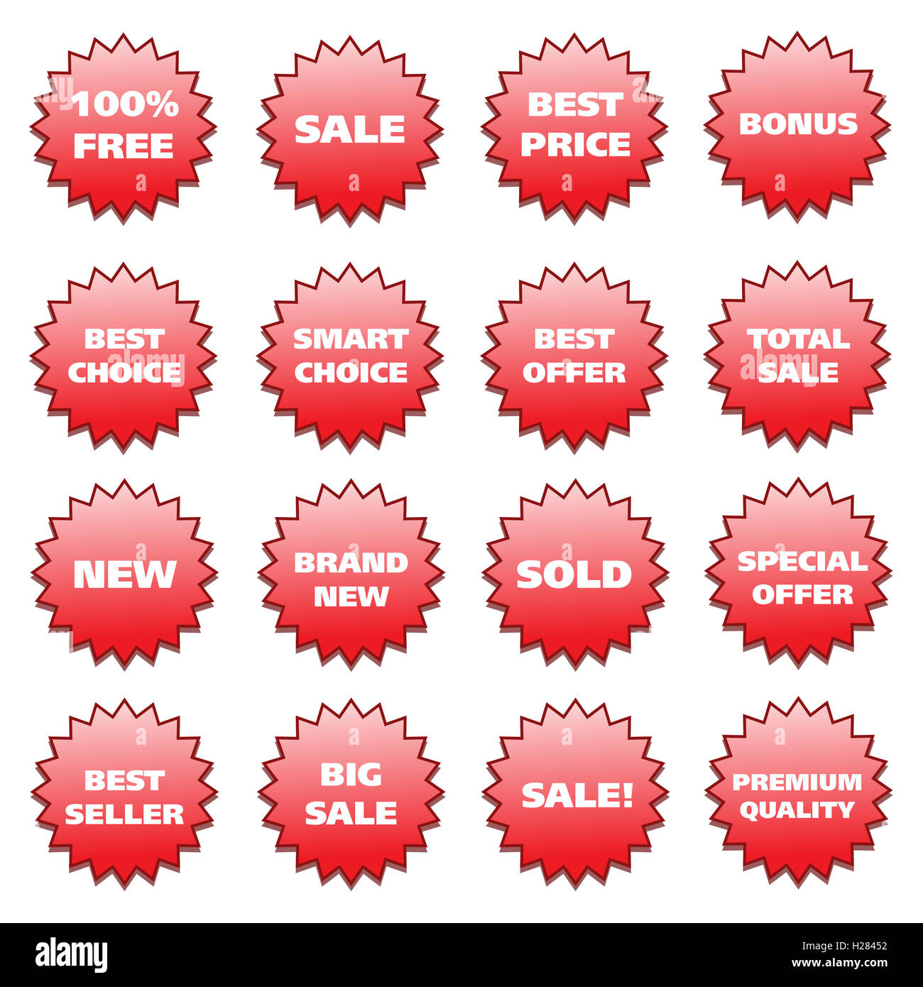 red stickers pattern Stock Photo - Alamy