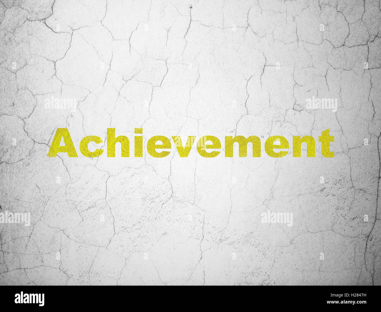 Education concept: Achievement on wall background Stock Photo - Alamy