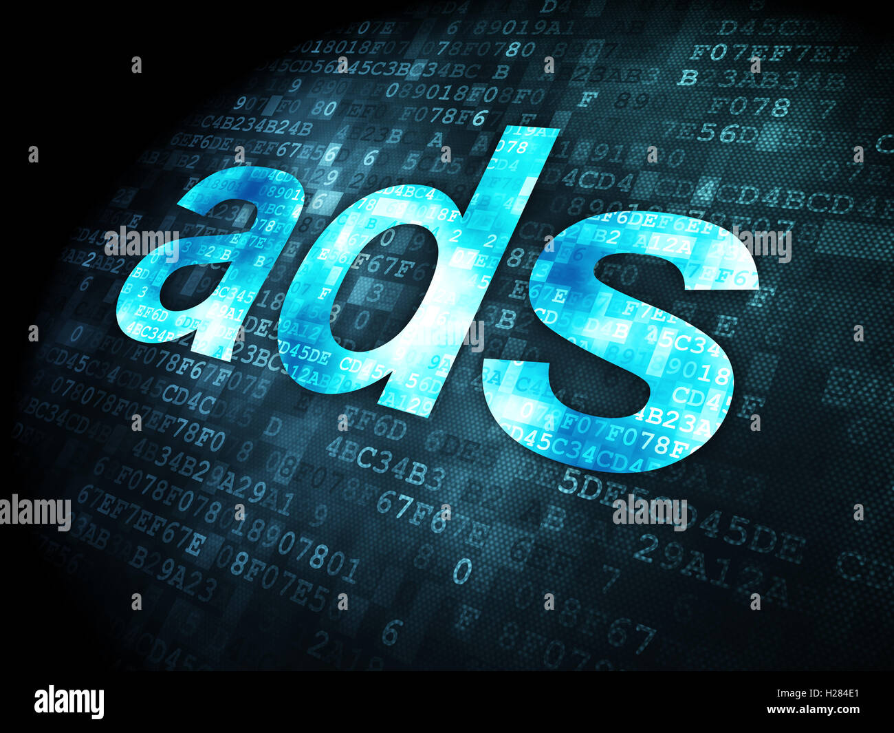 Marketing concept: Ads on digital background Stock Photo - Alamy