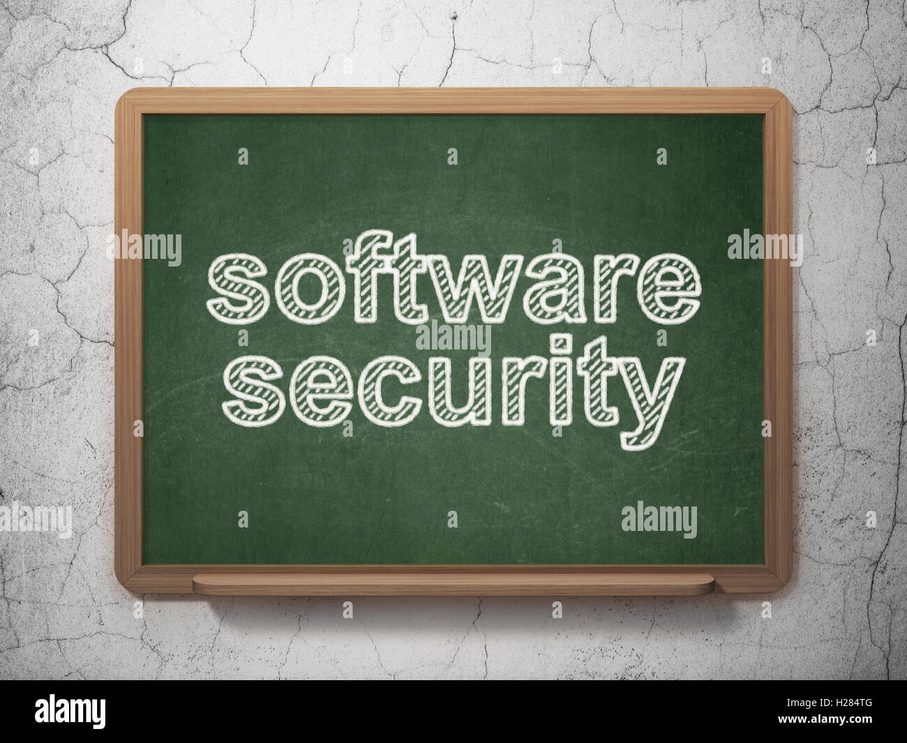 Security concept: Software Security on chalkboard background Stock ...