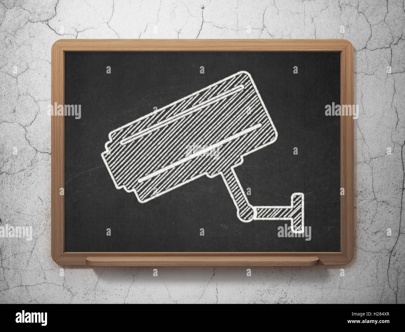 Safety concept: Cctv Camera on chalkboard background Stock Photo - Alamy