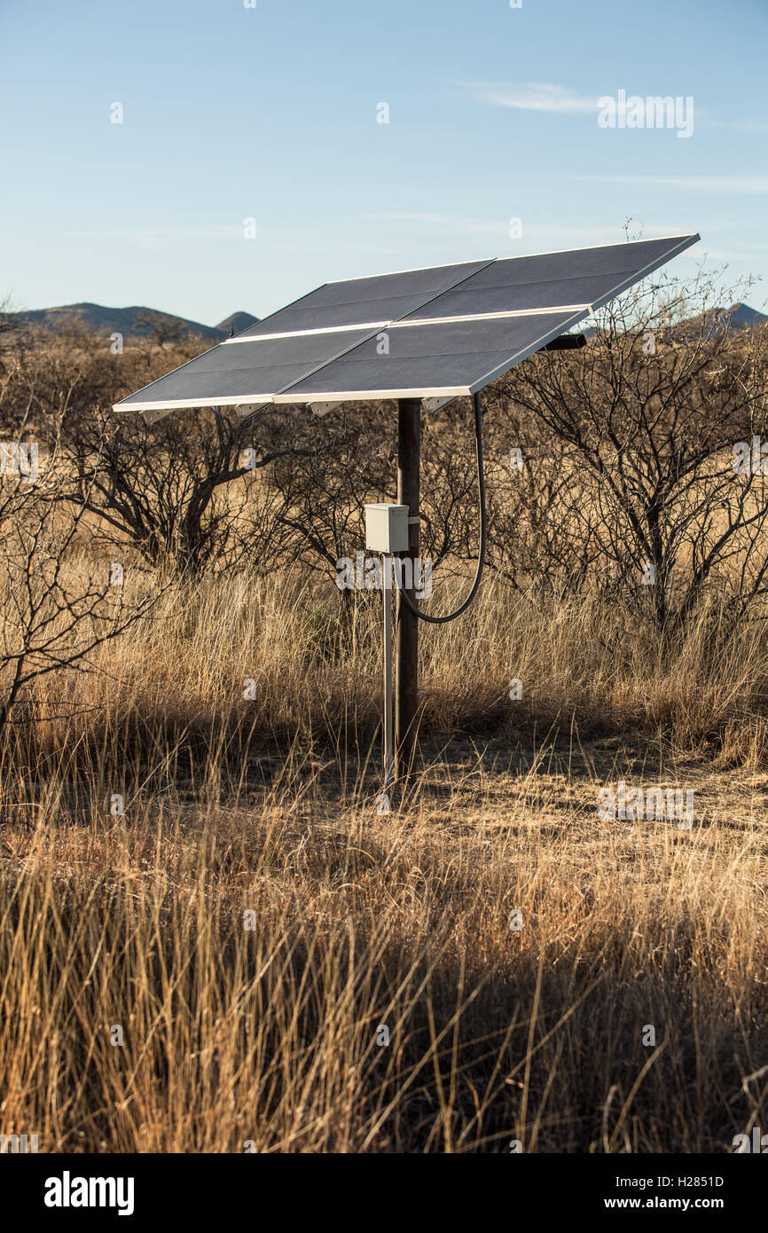 Desert Solar Panels Stock Photo - Alamy