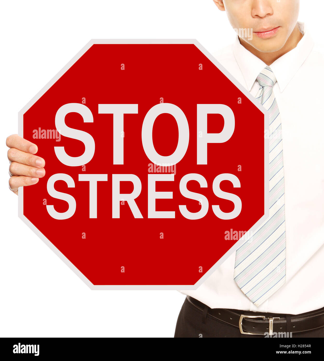 Man holding stop sign hi-res stock photography and images - Alamy