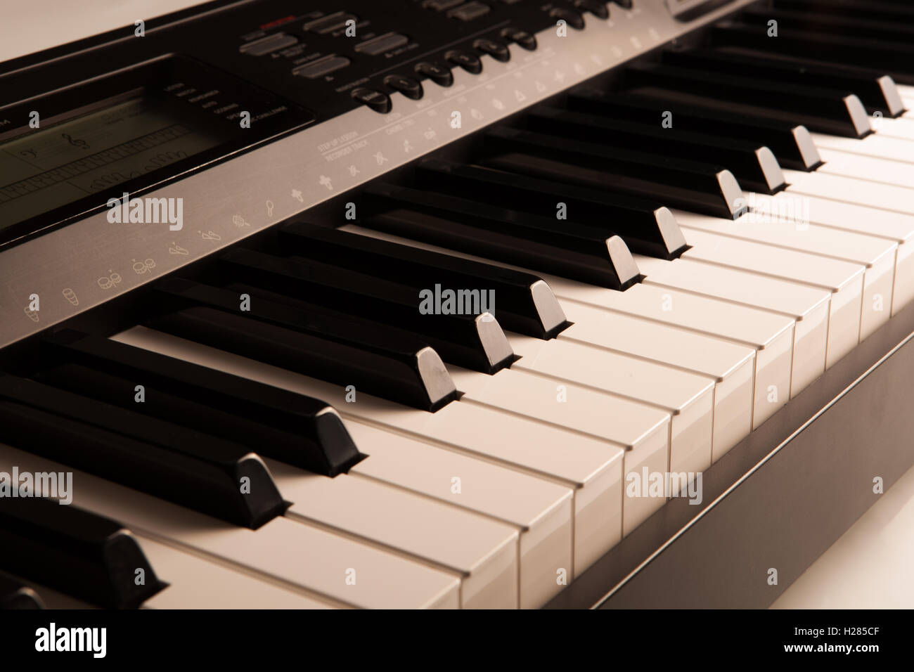Piano keys close-up Stock Photo - Alamy