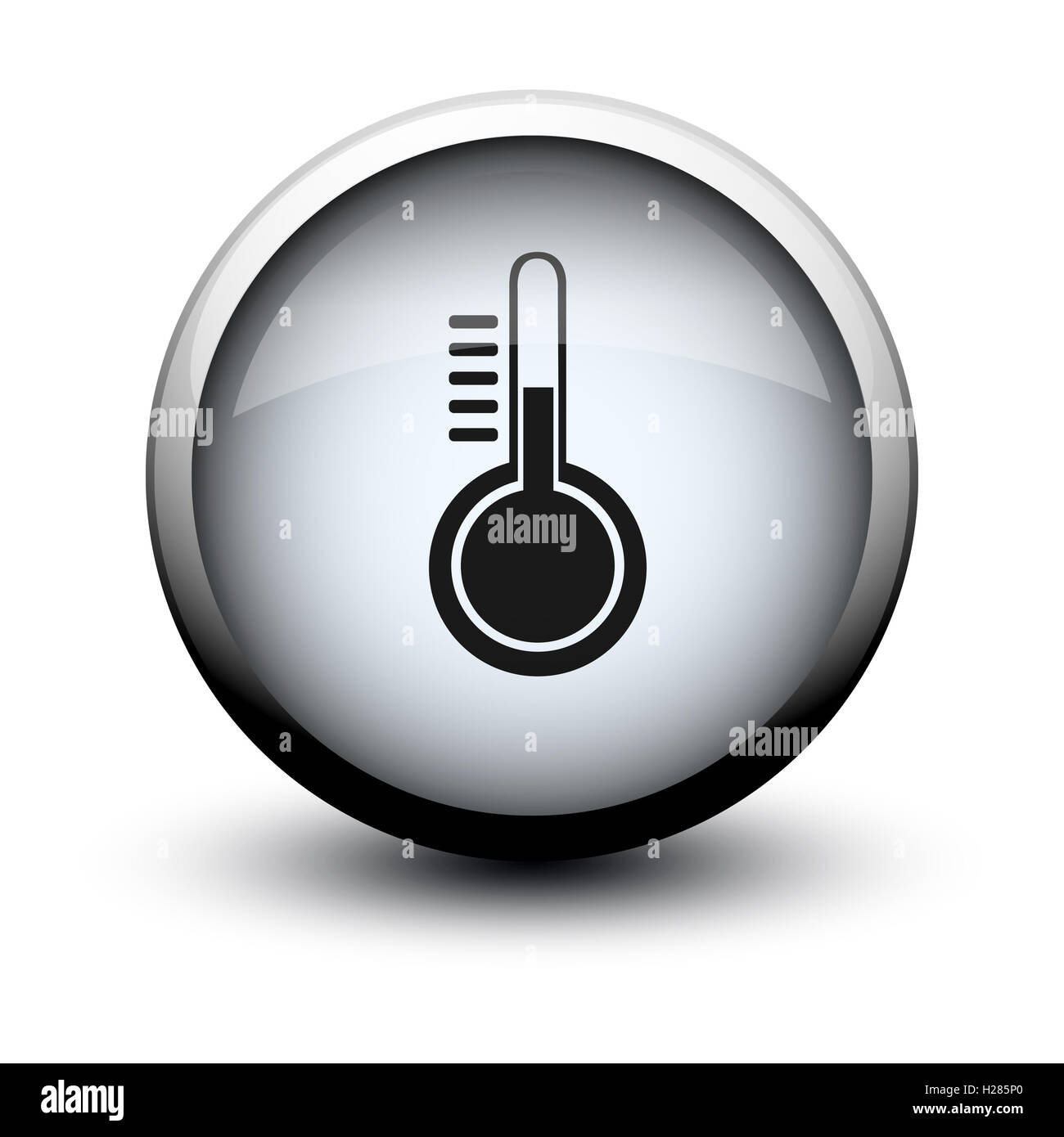 button thermometer 2d Stock Photo - Alamy