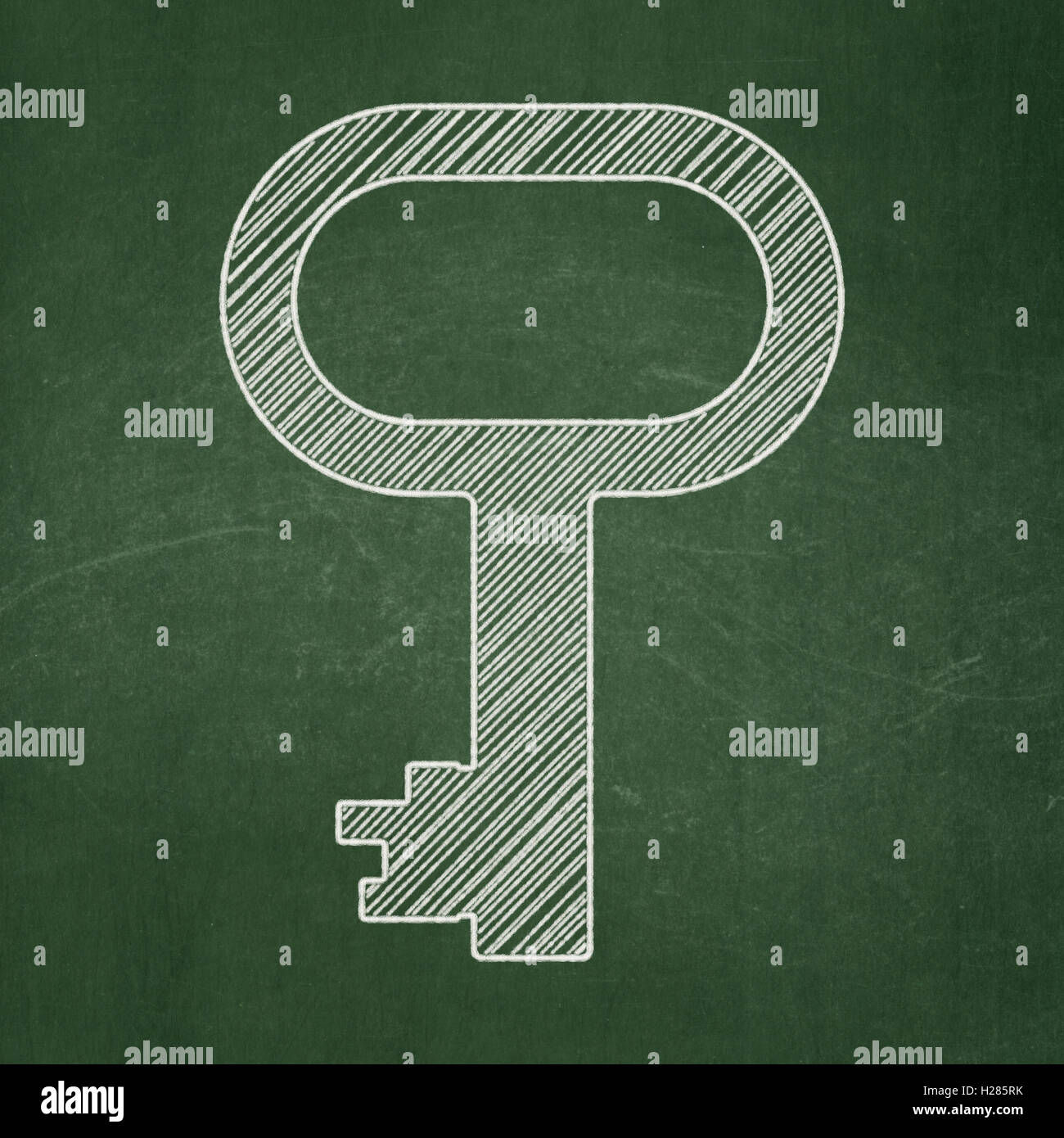 Safety concept: Key on chalkboard background Stock Photo - Alamy