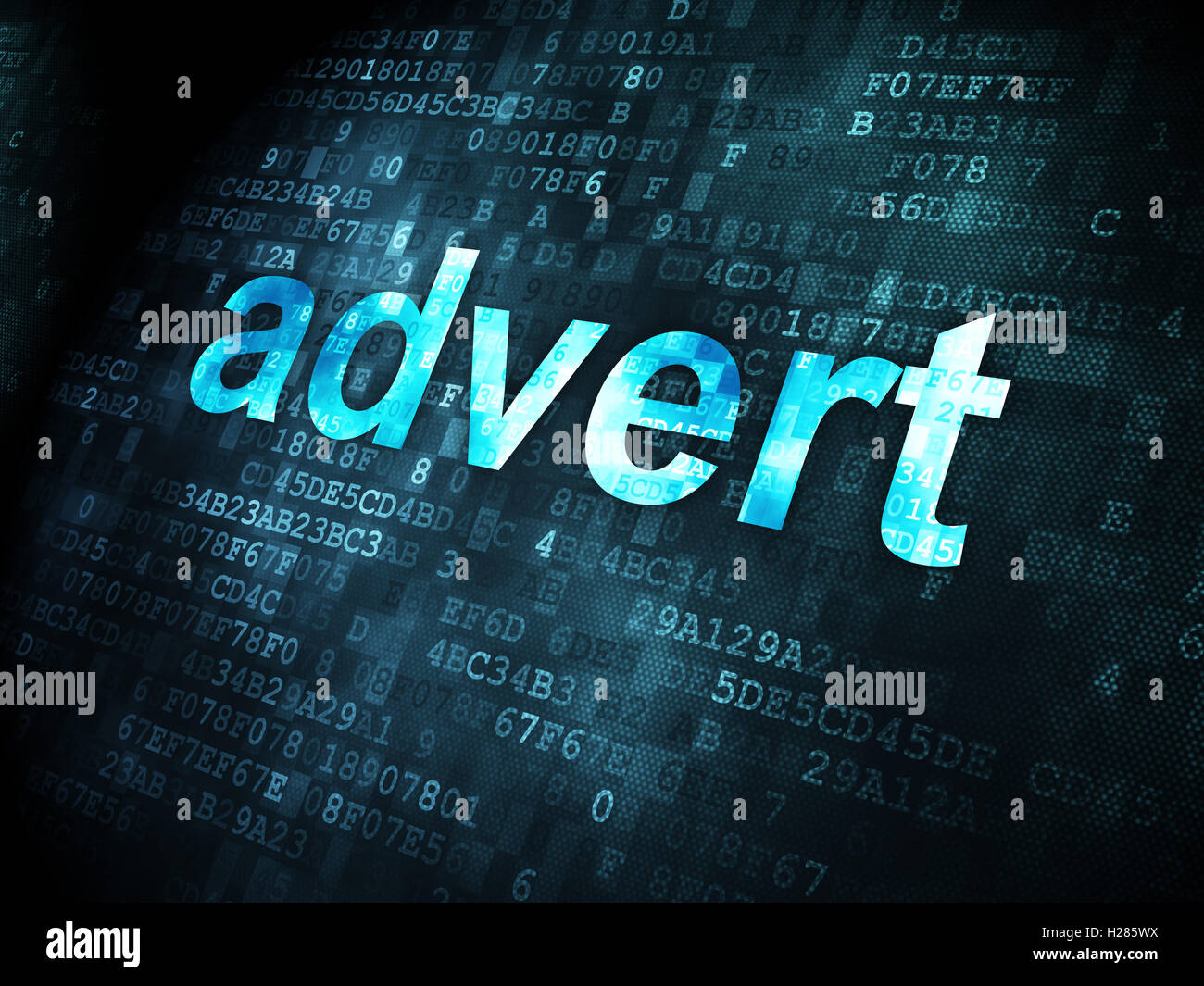 Advertising concept: Advert on digital background Stock Photo - Alamy