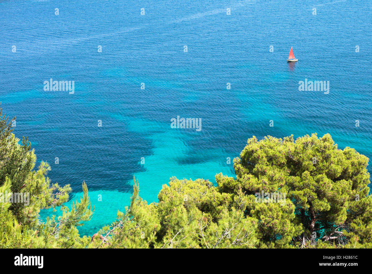 Greek sea view Stock Photo - Alamy