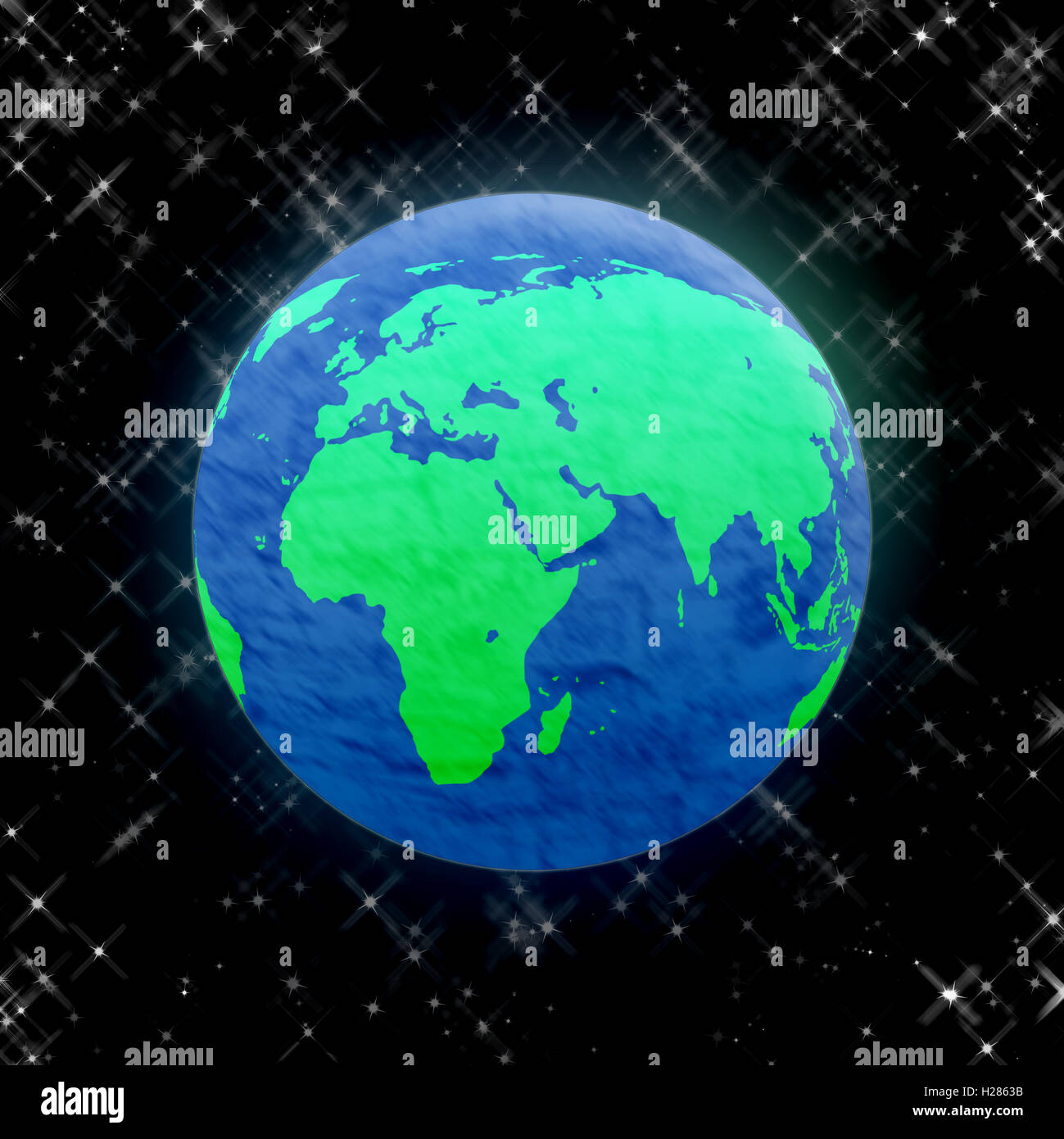 Fantastic map of the world hi-res stock photography and images - Alamy