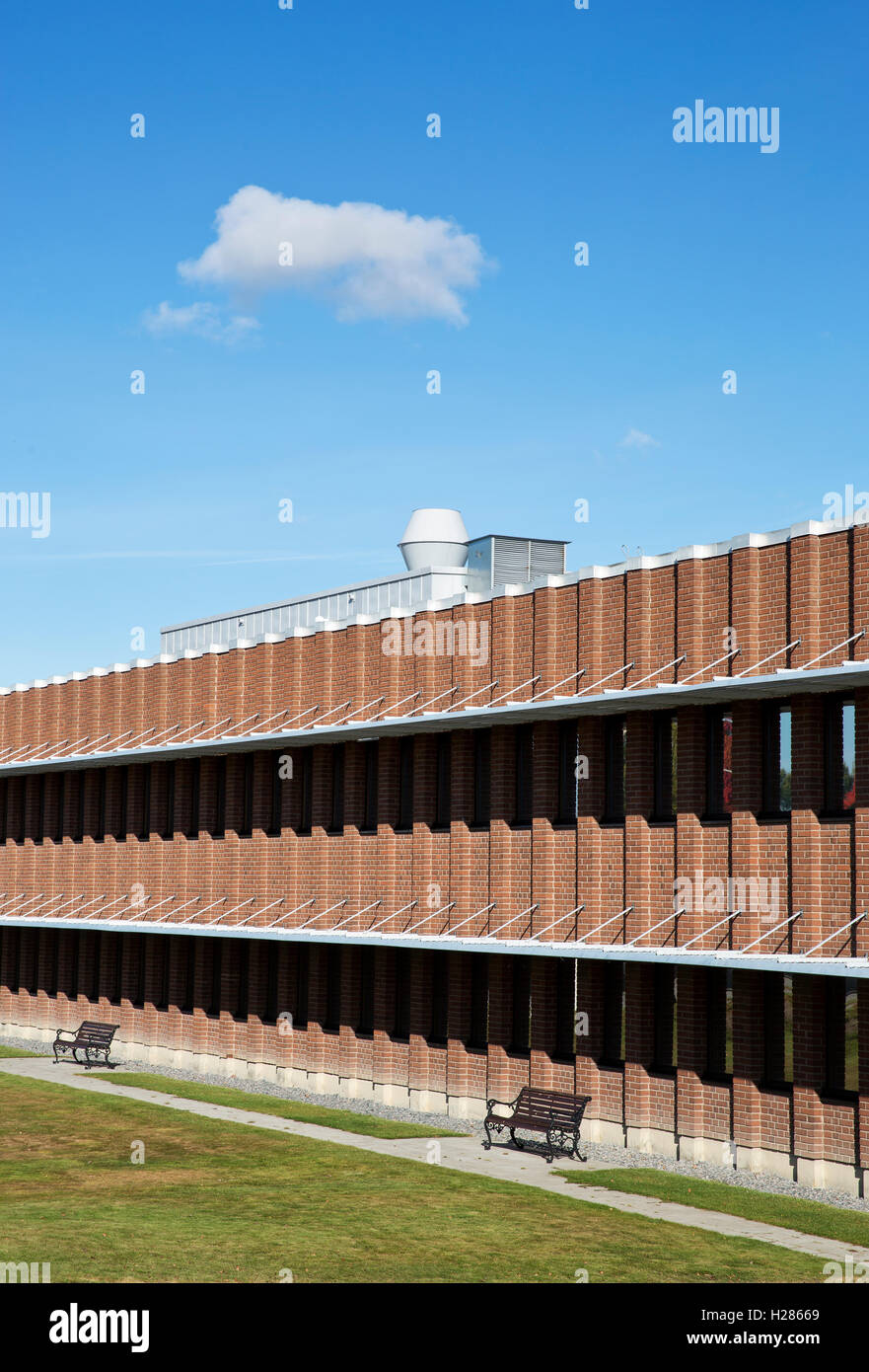 Retro Office building Stock Photo - Alamy