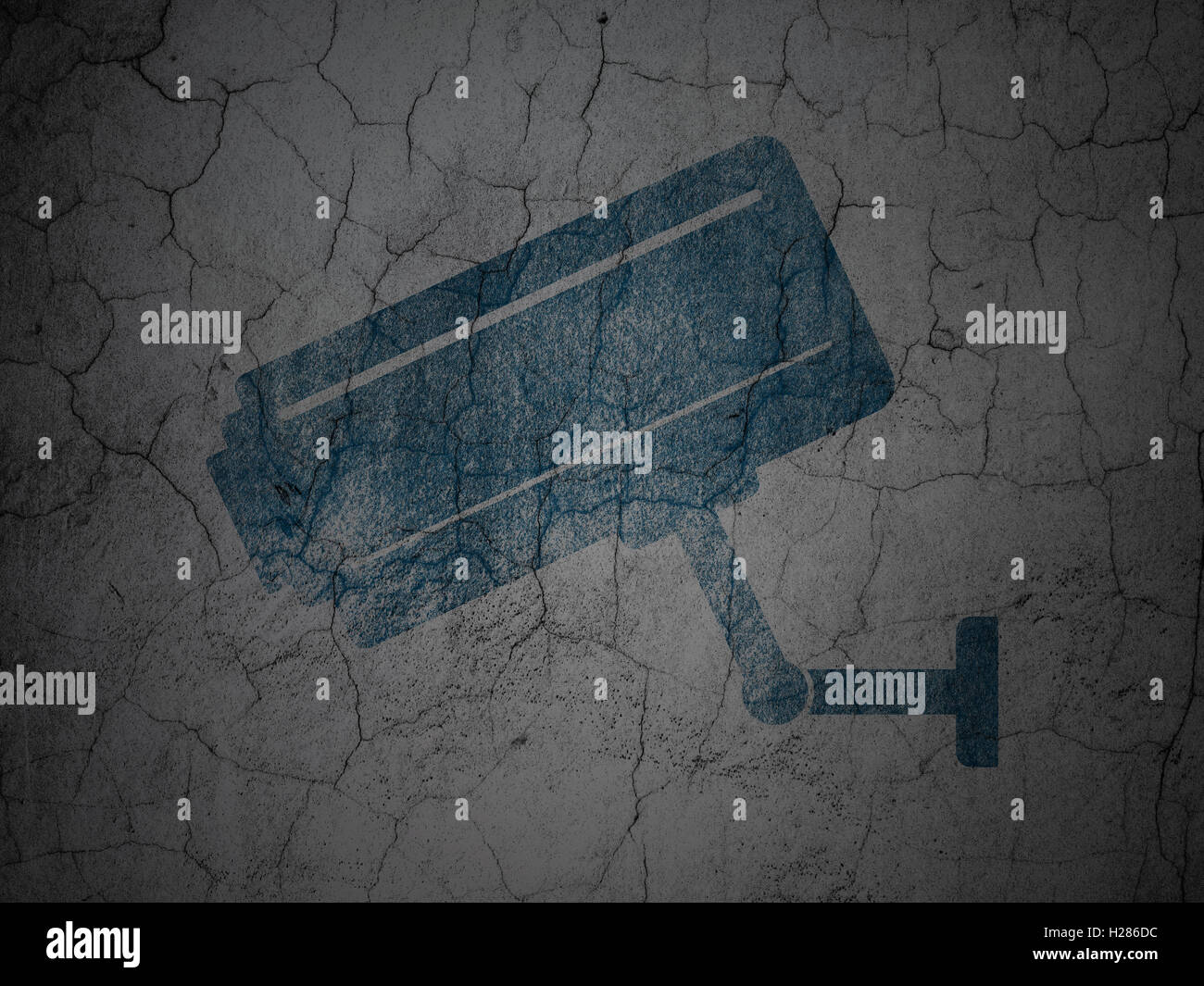 Privacy concept: Cctv Camera on grunge wall background Stock Photo - Alamy