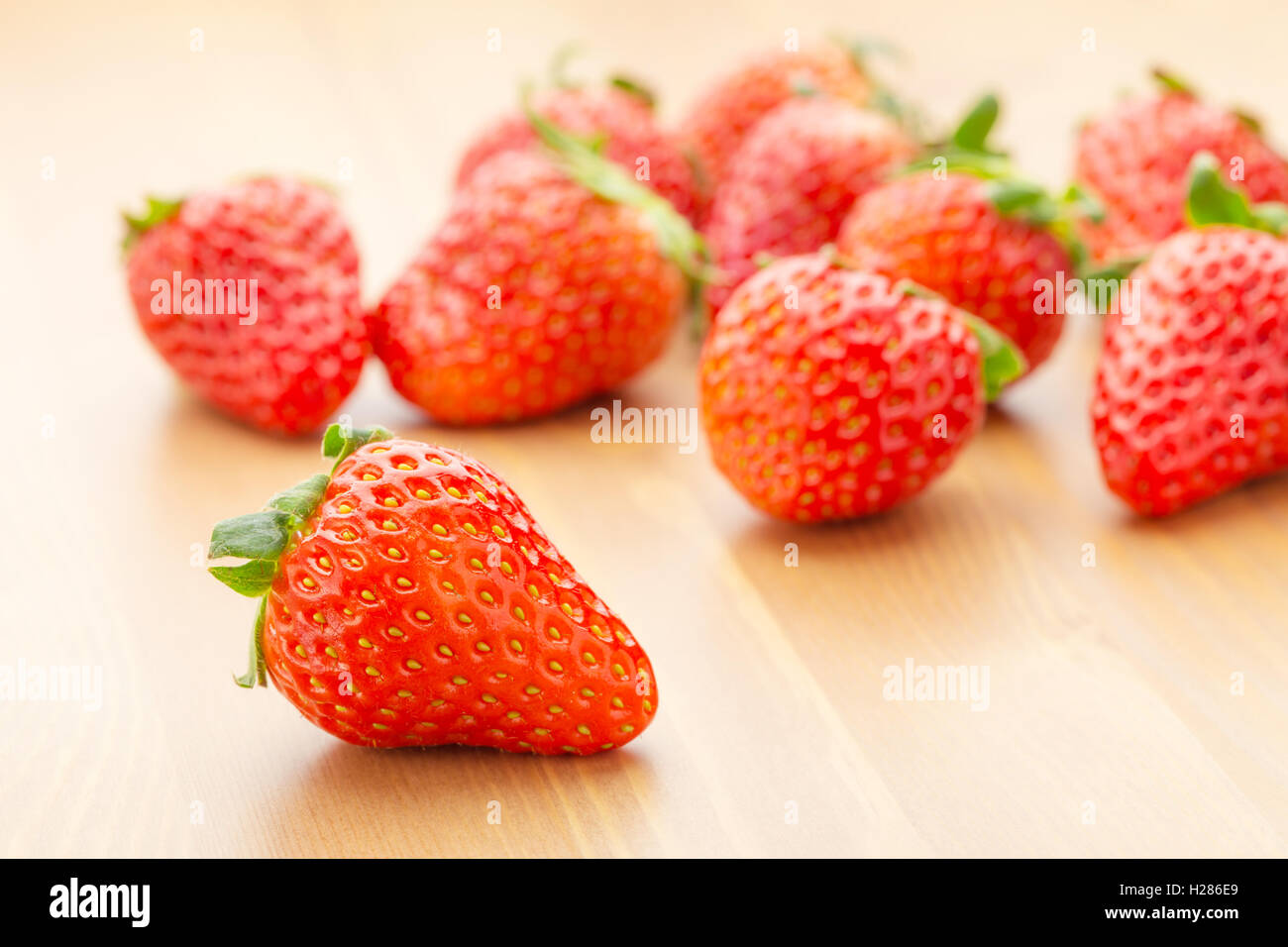 Sweet strawberry on the table Stock Photo - Alamy