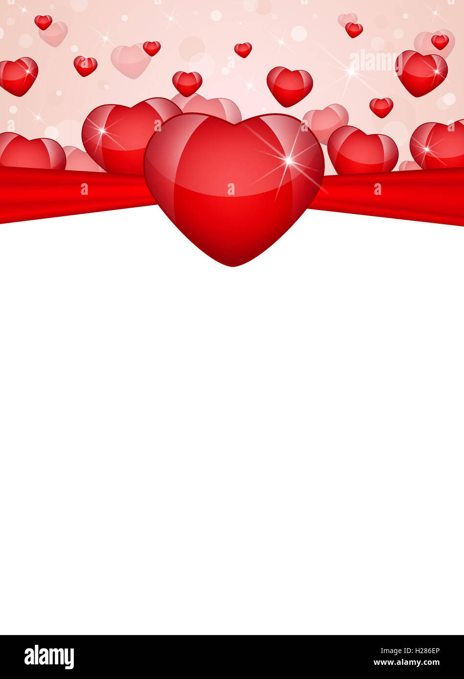 Abstract background of hearts Stock Photo - Alamy