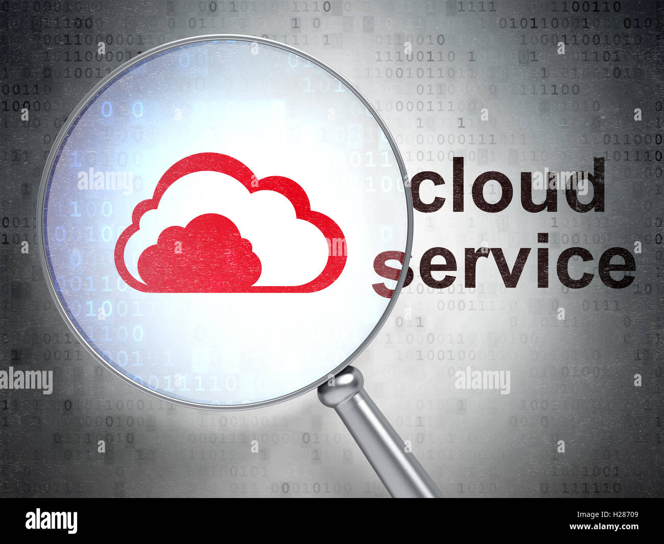 Cloud networking concept: Cloud and Cloud Service with optical glass ...