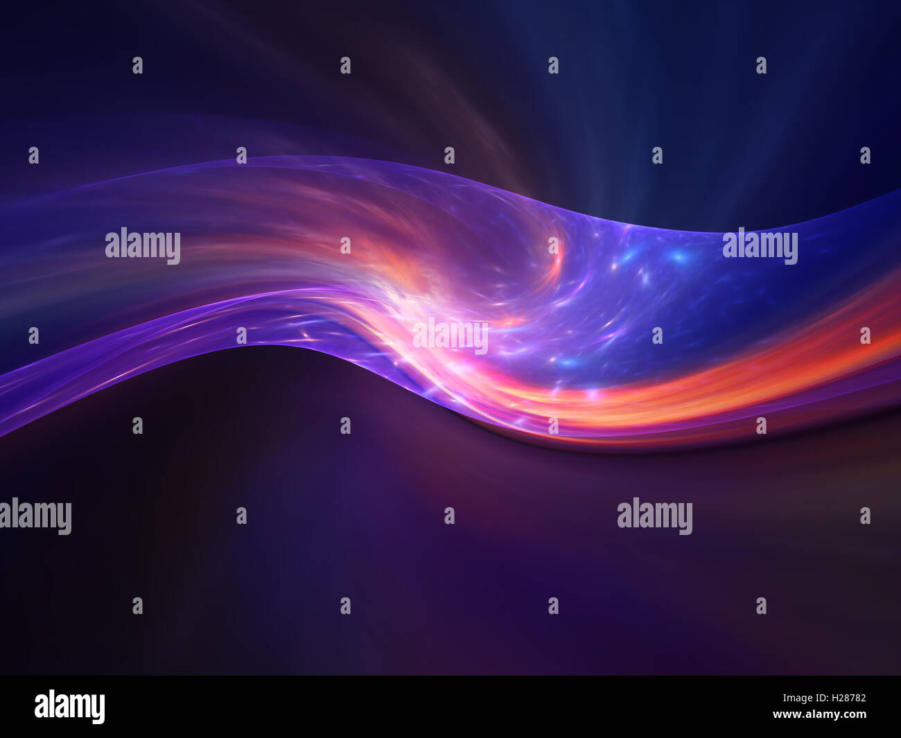 Advance of Fractal Waves Stock Photo - Alamy