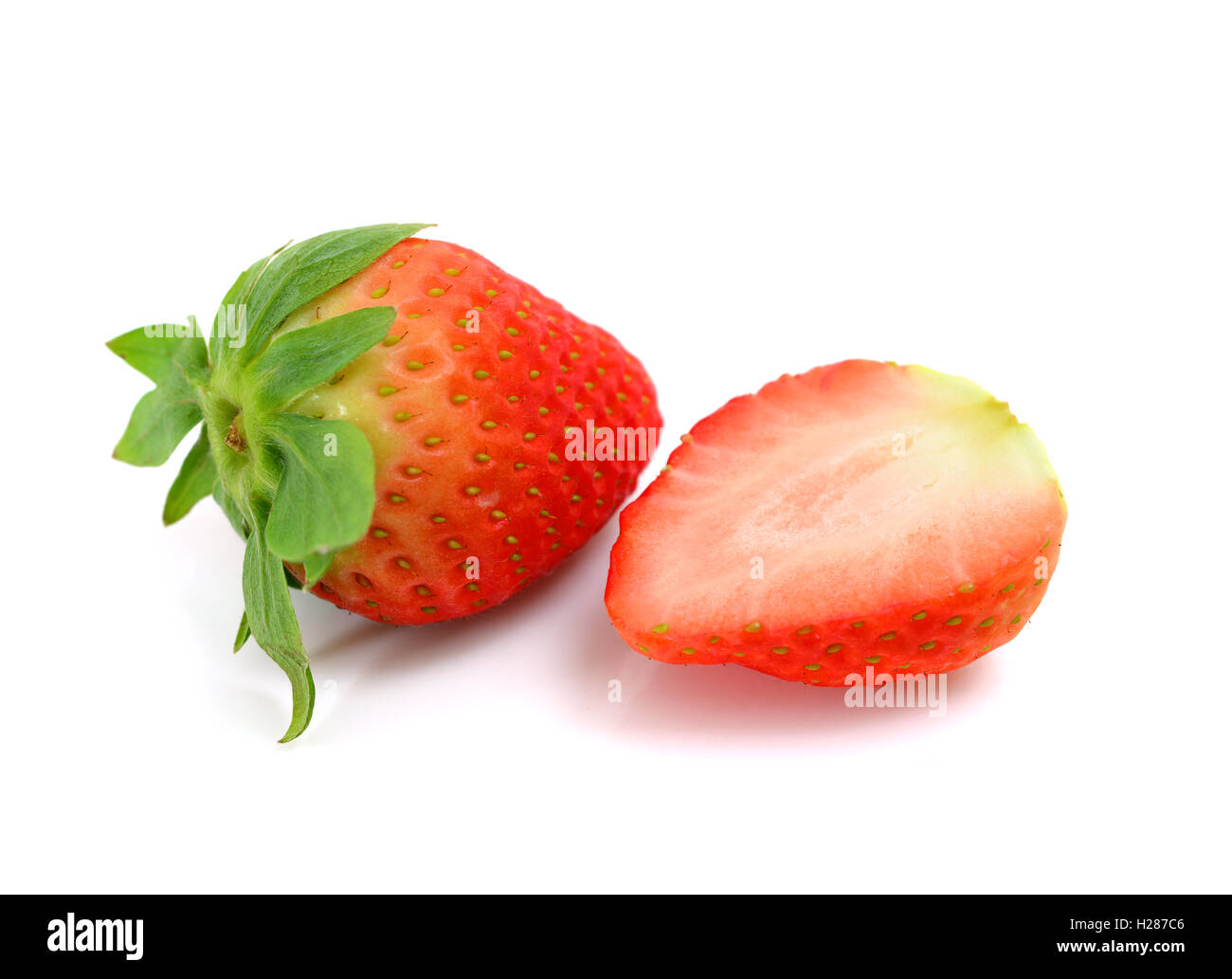 Strawberry cross section Cut Out Stock Images & Pictures - Alamy