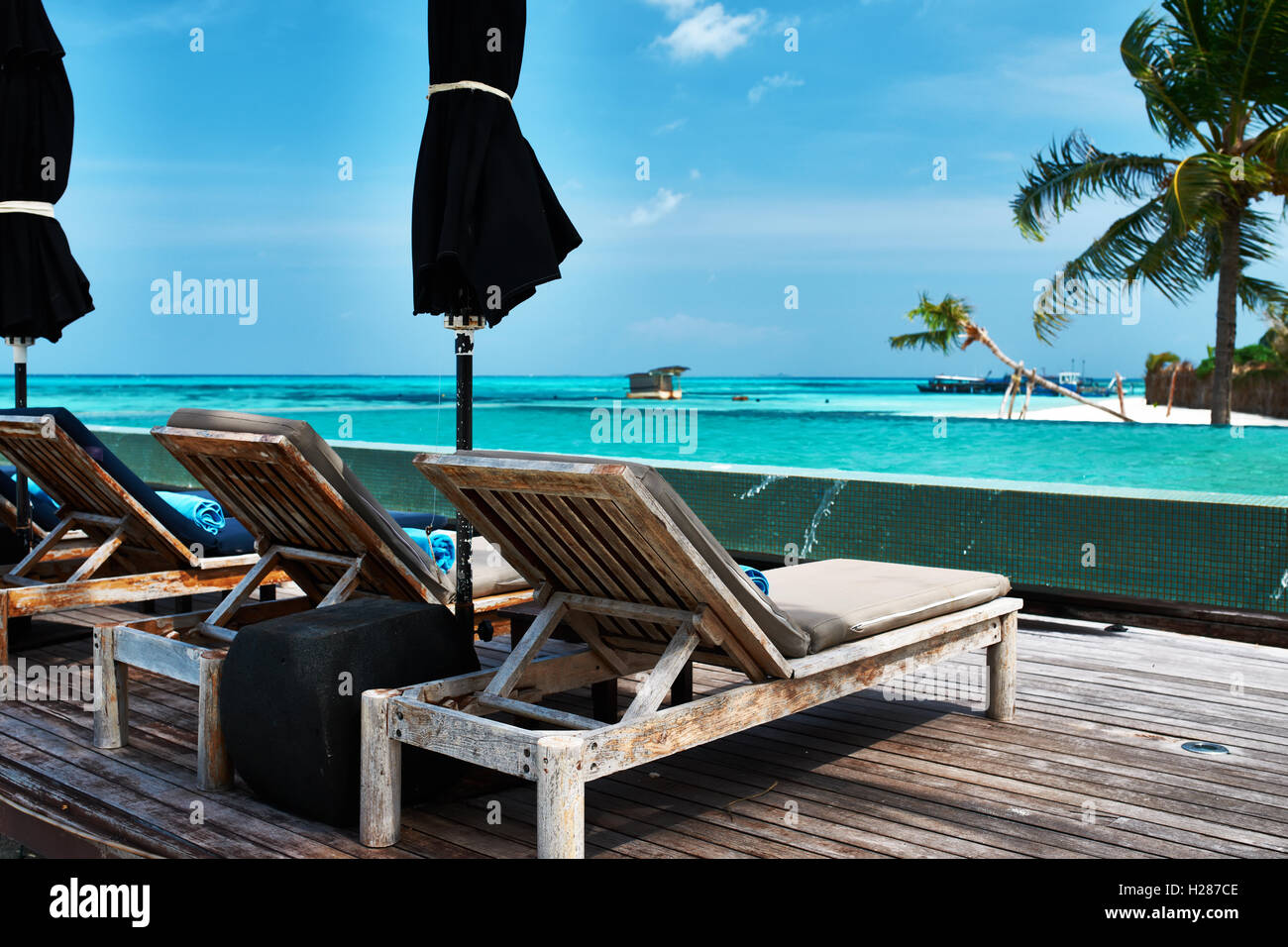 Luxury tropical swimming pool Stock Photo - Alamy