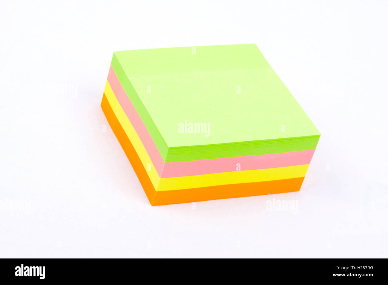 Sticky Notes Cube Stock Photo - Alamy