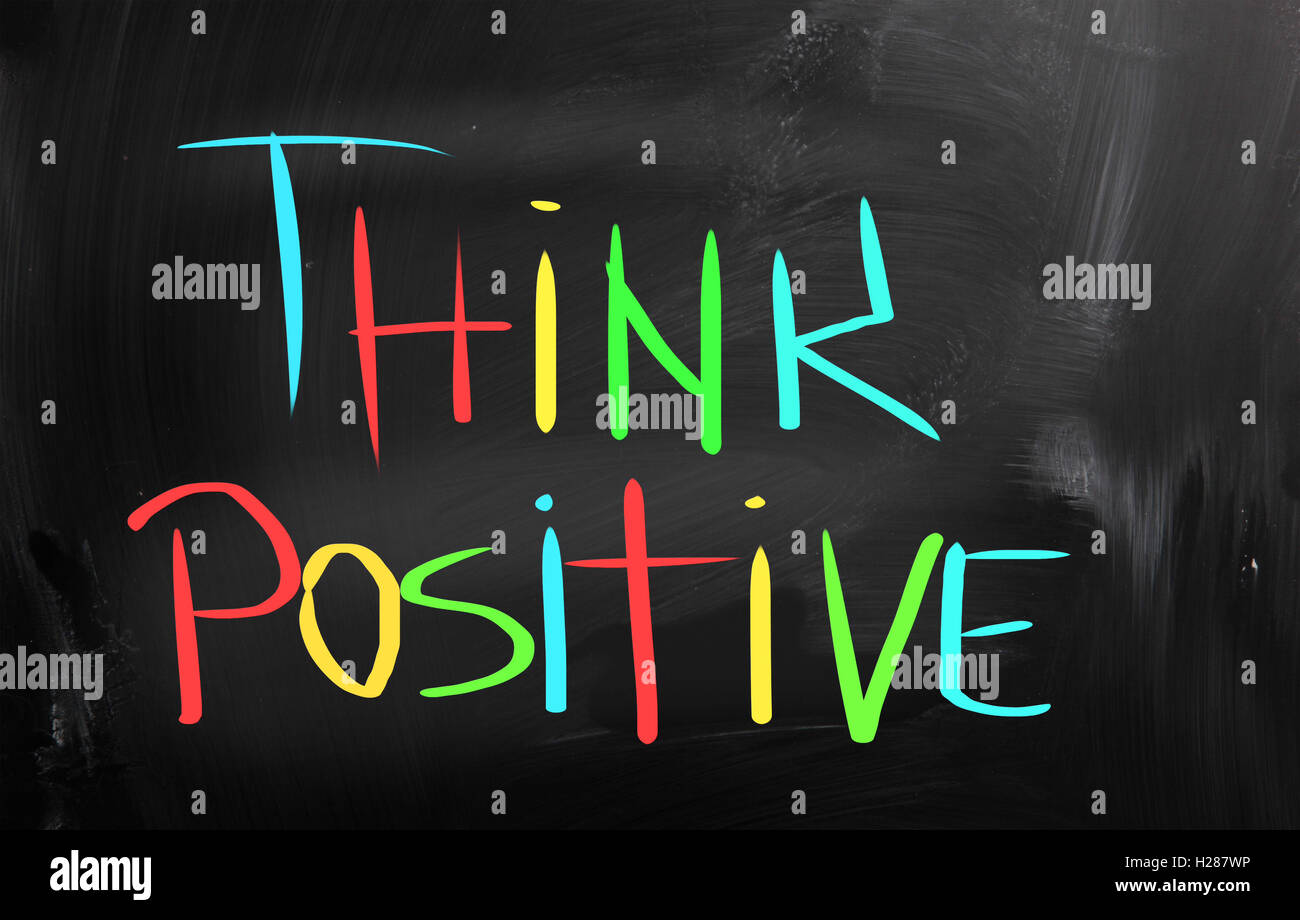 Think Positive Concept Stock Photo - Alamy