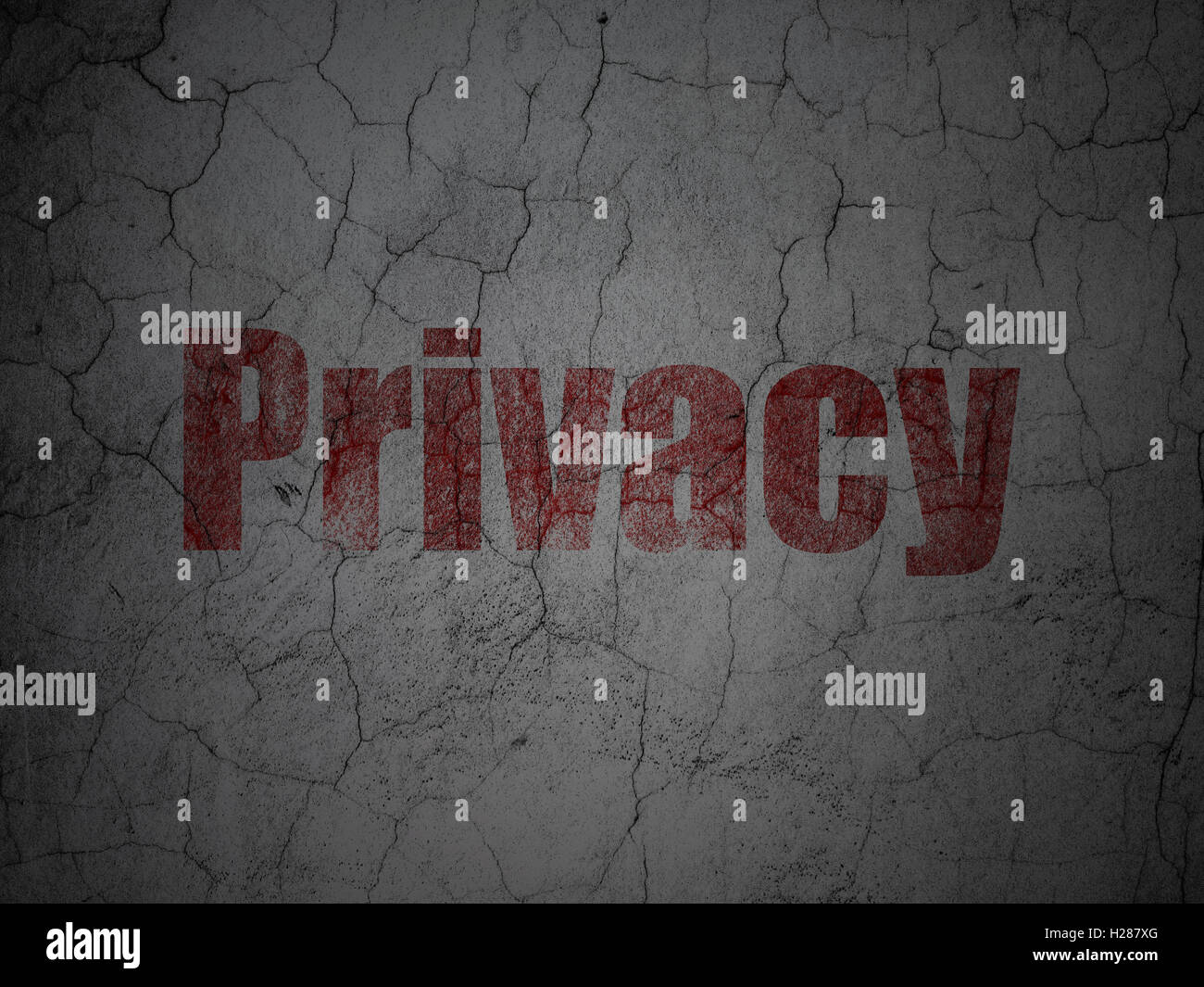 Security concept: Privacy on grunge wall background Stock Photo - Alamy