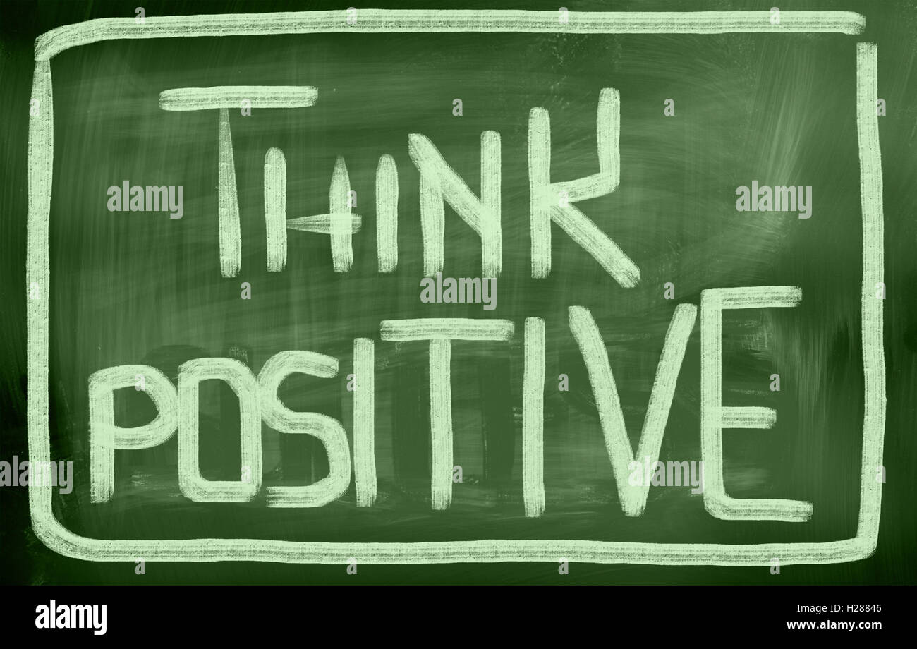 Think Positive Concept Stock Photo - Alamy
