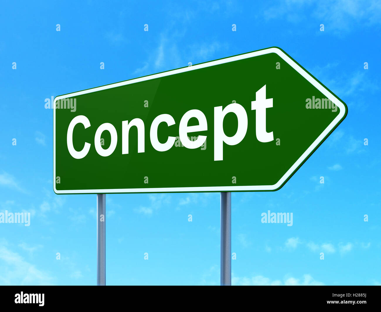 Advertising concept: Concept on road sign background Stock Photo - Alamy