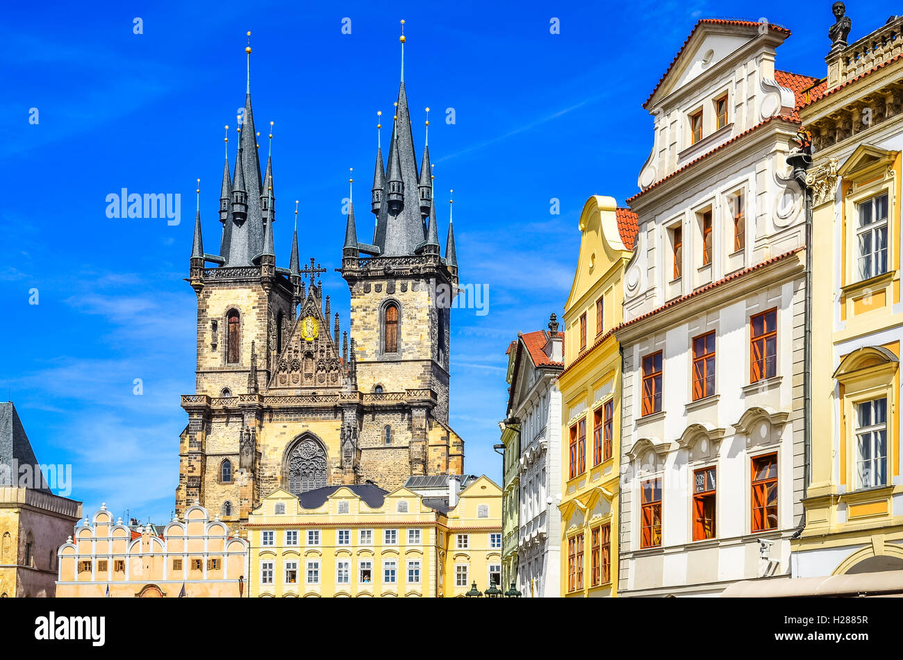 Cathedral people in prague cityscape hi-res stock photography and ...