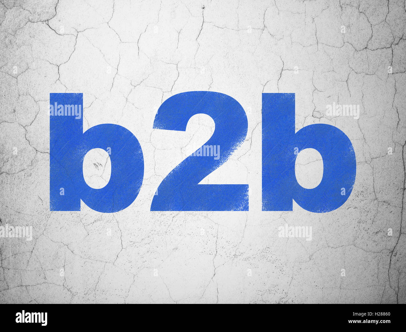 Business concept: B2b on wall background Stock Photo - Alamy