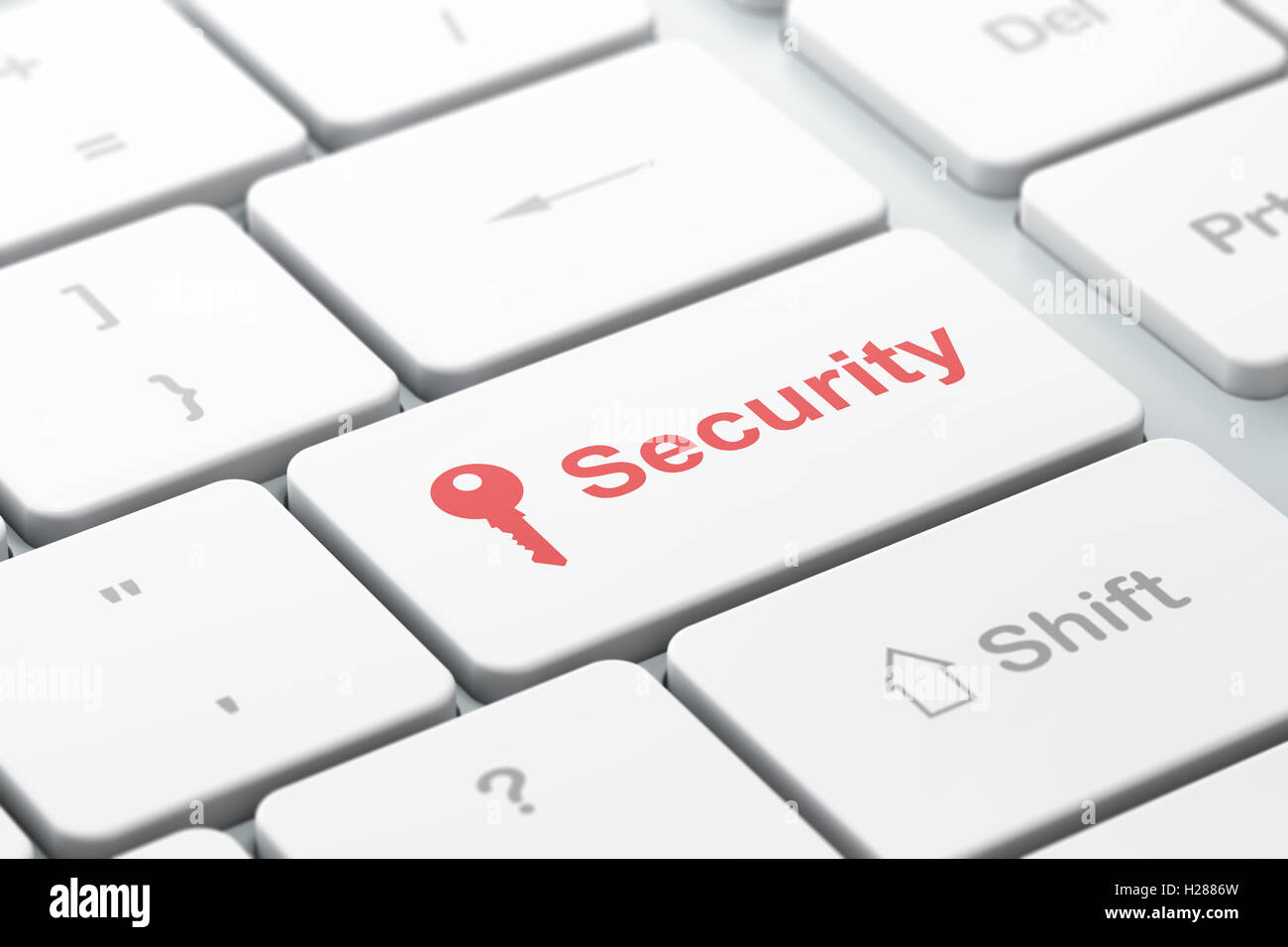 Safety concept: Key and Security on computer keyboard background Stock ...